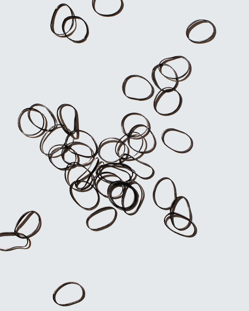 Snag-Free Elastic Hair Ties, Black | 1000-Pack | Small hair elastics
